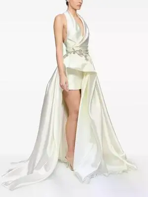 ANA RADU Satin Draped Gown