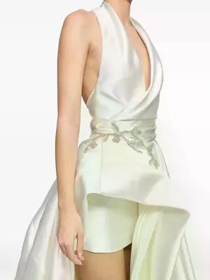 ANA RADU Satin Draped Gown