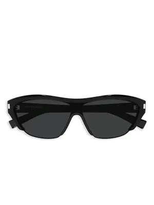 Saint Laurent Logo-print Sunglasses - Black