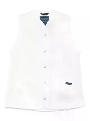 Comme Des Garçons Mesh Gilet - White
