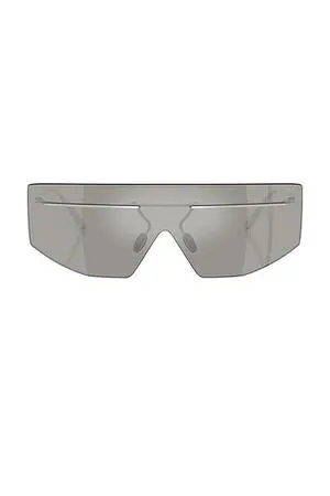Prada Shield Sunglasses - Silver