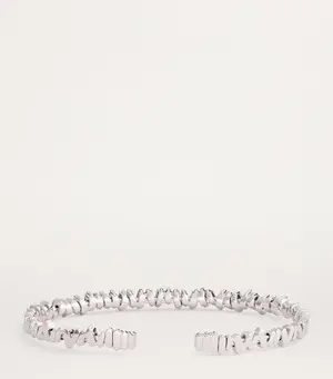 SUZANNE KALAN Gold And Diamond Bangle - White
