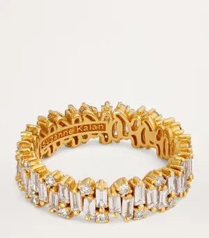 SUZANNE KALAN Shimmer Diamond Eternity Ring - Gold