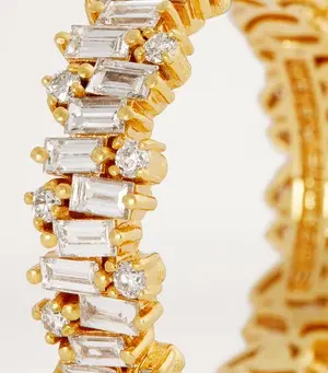 SUZANNE KALAN Shimmer Diamond Eternity Ring - Gold