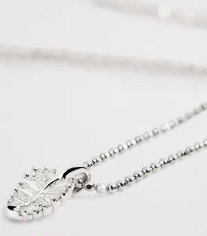 ANITA KO Small Palm Leaf Necklace