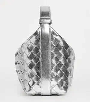 Bottega Veneta Mini Metallic Leather Wallace Top Handle Bag