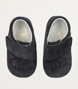 PAPOUELLI Suede Bambie Boots - Navy