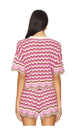 L*Space Sunchaser Crochet Top - Pink