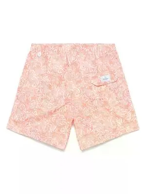 BARBA NAPOLI Printed Swim Shorts - Orange