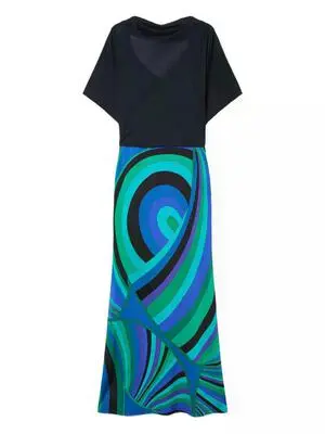 Emilio Pucci Iride Maxi Dress - Blue
