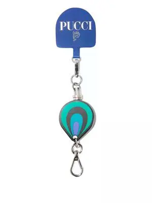 Emilio Pucci Marmo-print Phone Charm - Blue