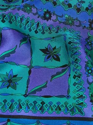 Emilio Pucci Festa-print Silk Scarf