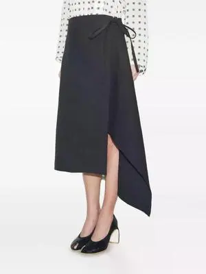 Tory Burch Wrap-effect Midi Skirt