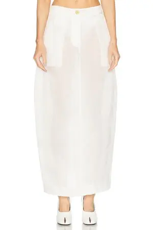 Khaite Lucian Skirt - Chalk