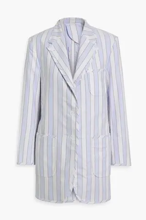 Thom Browne Striped Cotton-jacquard Blazer