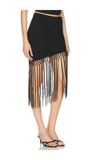 MORE TO COME Fringe Skirt