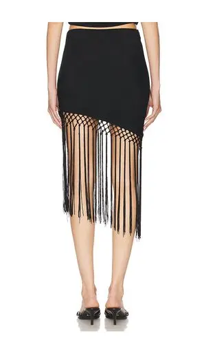 MORE TO COME Fringe Skirt