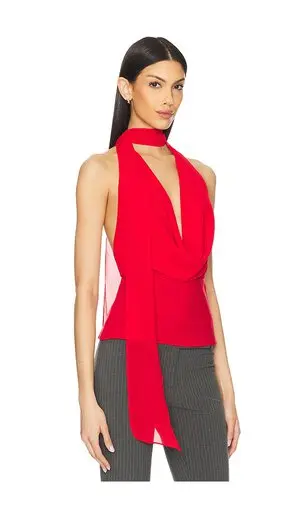 Majorelle Kelly Halter Top - Red