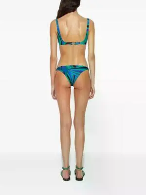 Emilio Pucci Iride-patterned Bikini Bottom - Green