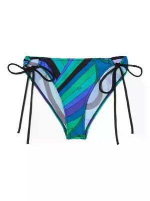 Emilio Pucci Iride-print Bikini Bottom - Blue