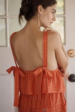 Anthropologie Apron Swing Tank Top