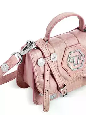 Philipp Plein Small Leather Tote Bag - Pink