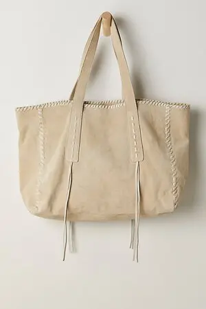 Free People Wren Whipstitch Tote - Taupe