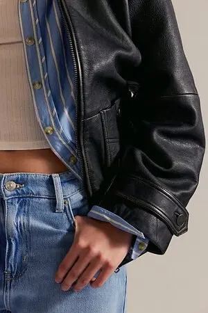 Free People We The Free Leather Jacket