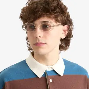 AKILA Daisy Oval Sunglasses - Crystal/grey