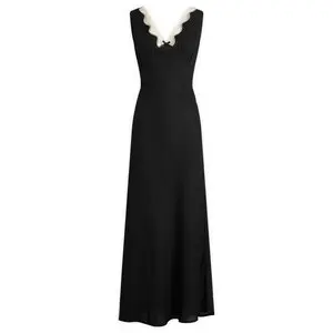 Rixo Sandrine Jacquard Midi Dress - Black