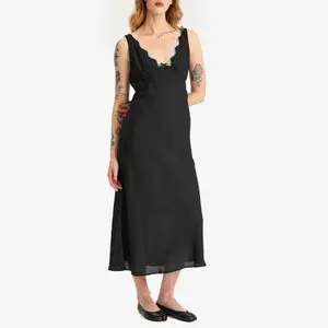Rixo Sandrine Jacquard Midi Dress - Black