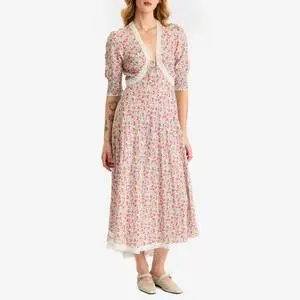 Rixo Amina Shell Pansy Dress