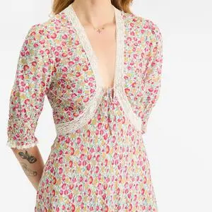 Rixo Amina Shell Pansy Dress