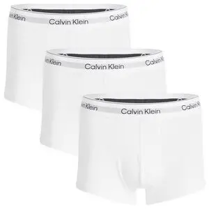 Calvin Klein Icon Low Rise Trunk 3 Pack - White