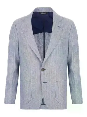 COLAMARINO Embroidered Linen Blazer - Blue