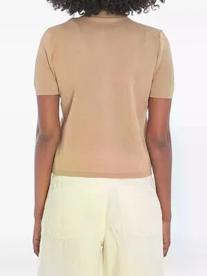 Moncler Logo Embroidered Short Sleeve Polo Shirt