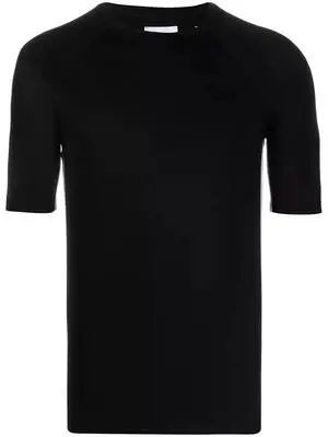 Burberry Logo Trim Fitted T-shirt
