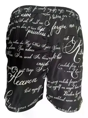 Ksubi Text-print Thigh-length Shorts