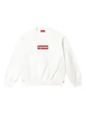 Supreme Washed Box Logo Sweatshirt - White