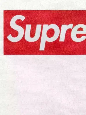 Supreme Washed Box Logo Sweatshirt - White