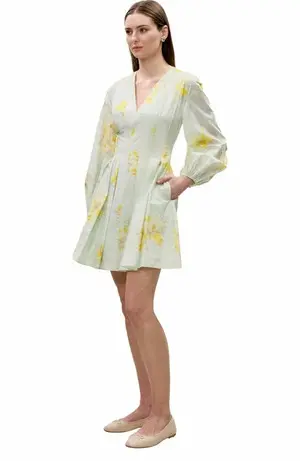 Rebecca Taylor Yara Poplin Mini Dress
