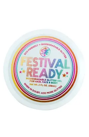 SUNSHINE & GLITTER Festival Ready Biodegradable Glitter Gel - No Color