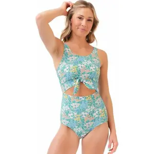 LIME RICKI SWIMWEAR Knotted One-piece Swimsuit - Little Meadow