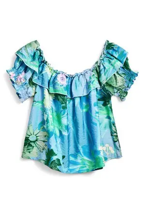 Desigual Ruffle Off-the-shoulder Top