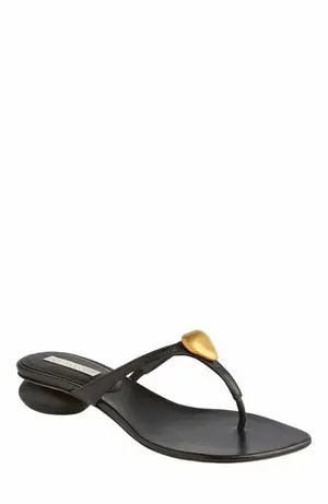 NEIL J. RODGERS Pebble Sandal - Black Nappa