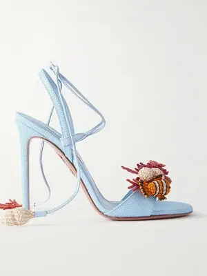 Aquazzura Raffia Sandals For Women