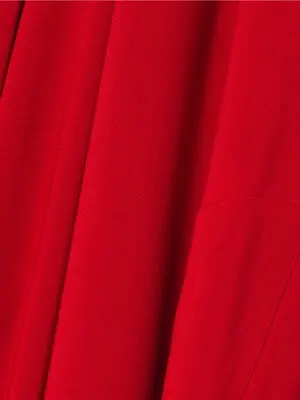 Norma Kamali Cutout Jersey Halterneck Gown - Red