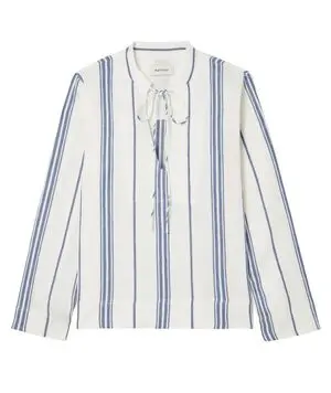 Matteau Fisherman Striped Shirt - White