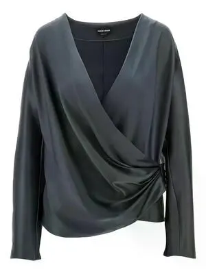 Giorgio Armani Draped Blouse - Grey