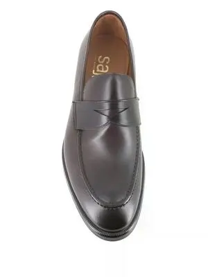 TASSINARI Leather Penny Loafers - Brown